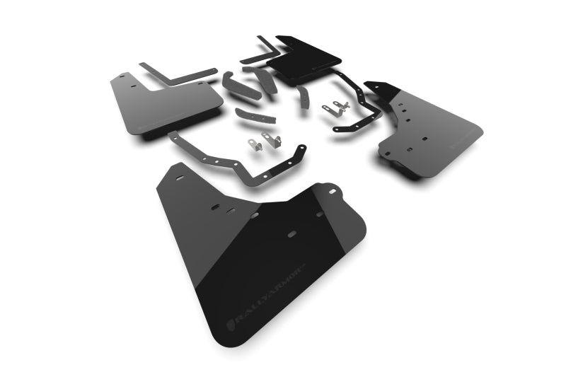 Rally Armor 2025+ Toyota 4Runner Black UR Mud Flap w/ Metallic Black L ...