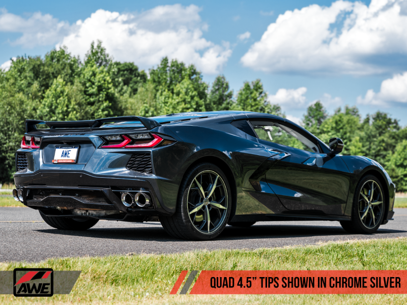 AWE Tuning 2020 Chevrolet Corvette (C8) Track Edition Exhaust - Quad C ...